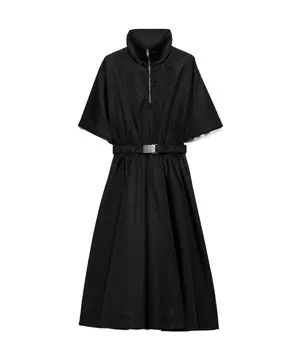 Prada Re-nylon Short Sleeve Belted Dress