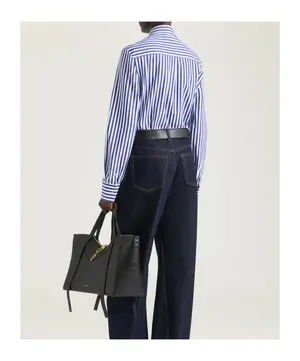 Givenchy Striped Poplin Shirt With Paris Embroidery