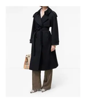 Burberry Long Gabardine Fitzrovia Trench Coat
