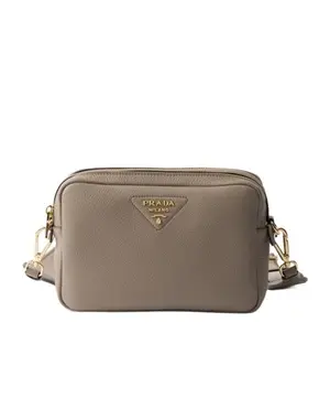 Prada Zippered Shoulder Bag - Clay Ash