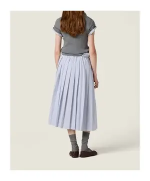 Miu Miu Ribbed Knit Half-zip Pullover