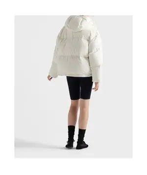 Prada Drawstring Hooded Down Jacket