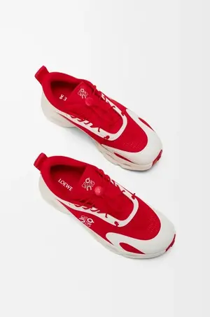 Loewe Cloudsolo Sneakers - Red/eggshell Color