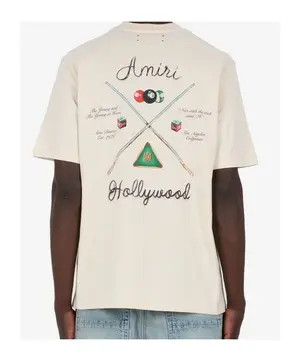 Amiri Logo Printed Crewneck T-shirt