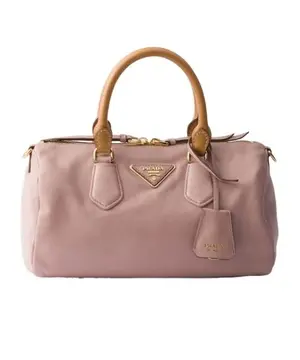 Prada Evasion Small Leather Top-handle Bag - Rose Blush