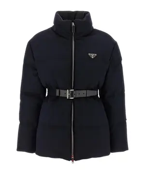 Prada High-neck Belted Jacket