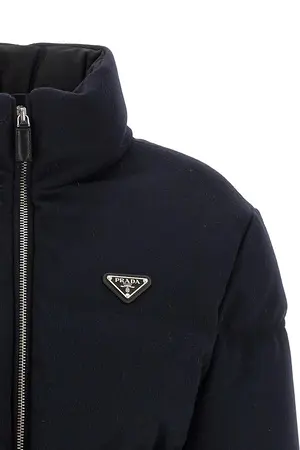 Prada High-neck Belted Jacket
