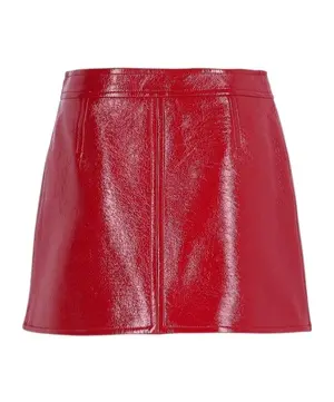 COURREGES Solid Color Midi Skirt