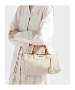 Prada Evasion Large Leather Top-handle Bag