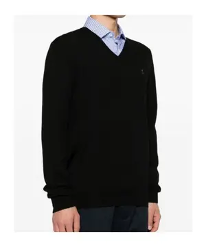 Polo Ralph Lauren V-neck Jumper With Embroidered Logo