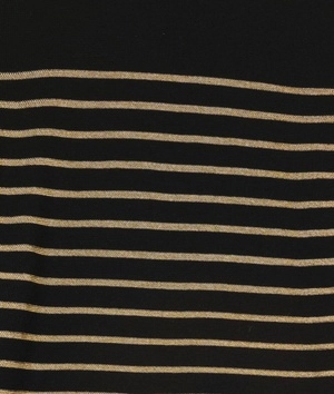 Balmain Striped High-neck Dress With Button Detail