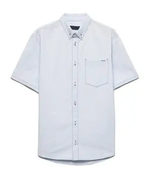 Prada Chambray Shirt - Sky-blue