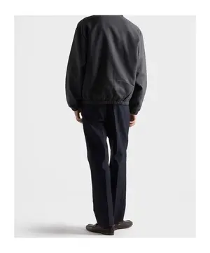 Prada Wool Blouson Jacket With Zip Closure
