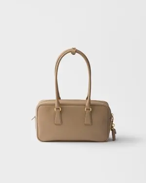 Prada Saffiano Leather Top-handle Bag - Sand Beige