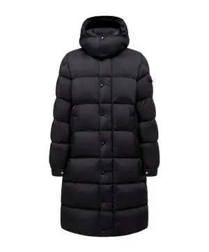 Moncler Hanoverian Hooded Long Down Jacket - Black