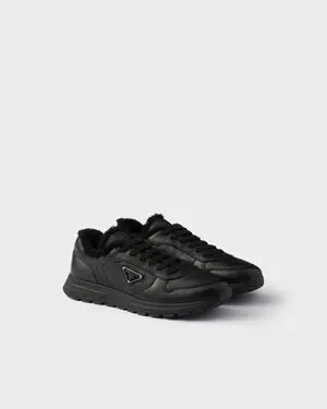 Prada Triangle-logo Lace-up Sneakers