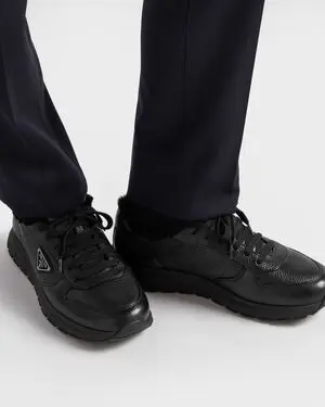 Prada Triangle-logo Lace-up Sneakers