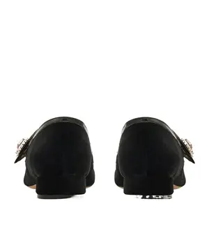 FERRAGAMO Embellished Velvet Mary Jane