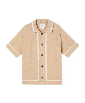 Fendi Short Sleeve Button-up Shirt With Ff Logo