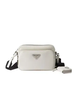 Prada Saffiano Leather Shoulder Bag - White