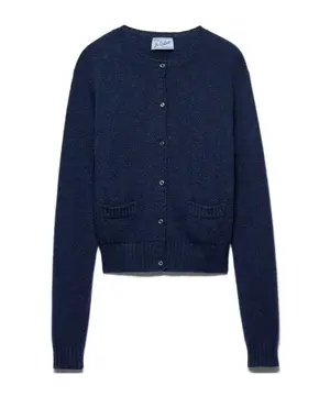 Prada Crewneck Button-up Cardigan