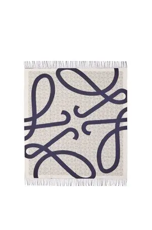 Loewe Anagram Blanket In Wool