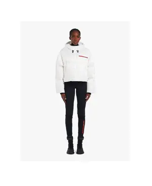 Prada Cropped Technical Re-nylon Down Jacket With Hood