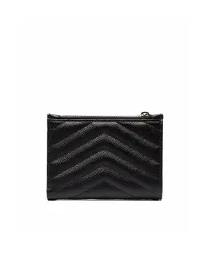 Saint Laurent Monogram Plaque Wallet