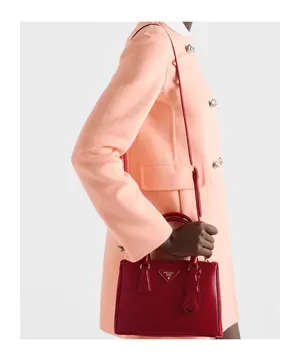Prada Galleria Small Patent Saffiano Leather Bag