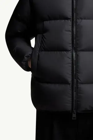 Moncler Quilted Down Jacket With Zip Closure