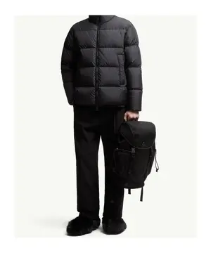 Moncler Quilted Down Jacket With Zip Closure
