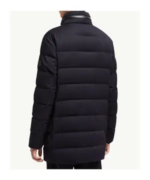 Moncler Vallon Pierre Hooded Wool Long Down Jacket