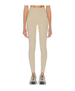 SPORTY  RICH Sporty Rich High-waisted Logo Detailed Leggings - Nude