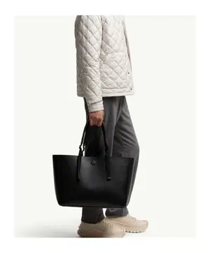 Moncler Carlo Leather Tote Bag