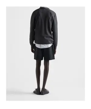 Prada Long-sleeved Cotton Polo Shirt