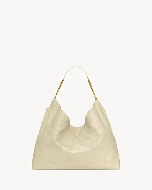 Saint Laurent Hortense Hobo In Shiny Leather
