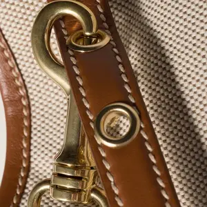 Miu Miu Canvas And Leather Pouch