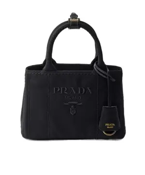 Prada Jardinière Cotton Canvas Mini-bag - Black