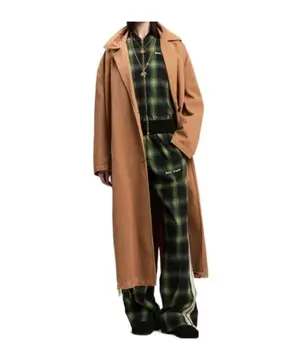 Palm Angels Plaid Bomber Jacket With Logo Embroidery