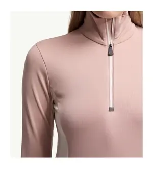 Moncler Polartec Half-zip Turtleneck With Tricolor Details