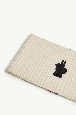 Moncler Ribbed Wool Headband With Logo Detail