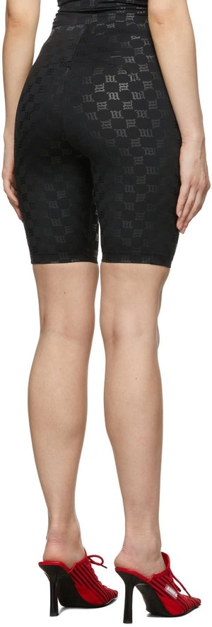 MISBHV Monogram High-rise Bike Shorts - Black