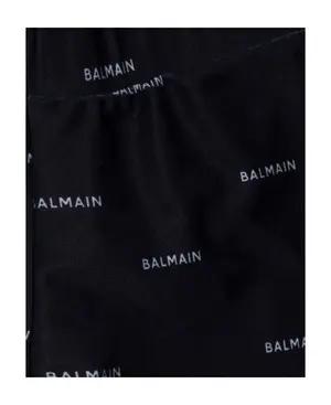 Balmain Logo Print Swimming Trunks