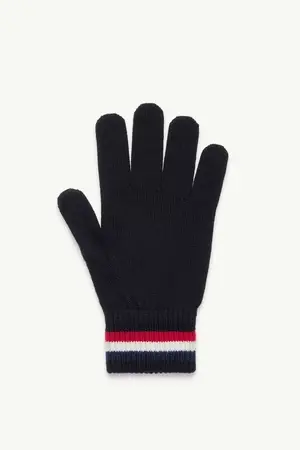 Moncler Tricolor Wool Gloves