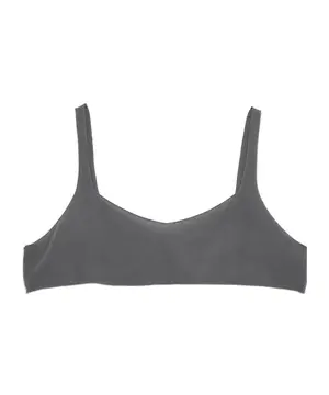 Prada Sleeveless Crepe De Chine Top - Iron Gray