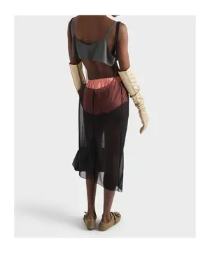 Prada Sleeveless Crepe De Chine Top