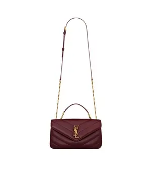 Saint Laurent Saint Laurent Loulou Shoulder Bag Cabernet Red