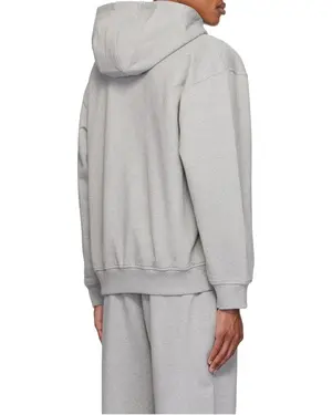 MARINE SERRE Logo Printed Hoodie - Gray