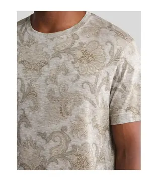 Etro Paisley-printed Crewneck T-shirt - Grey