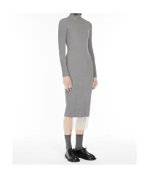 Sportmax Layered Ribbed Midi Dress